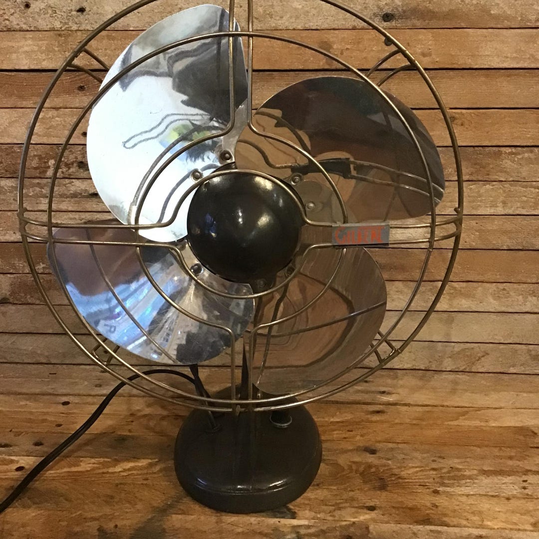 Gilbert Single Speed Four Blade, Tilting Head Fan, Cast Metal Base ...