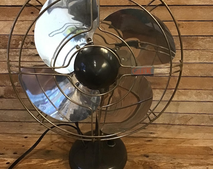 Gilbert Single Speed Four Blade, Tilting Head Fan, Cast Metal Base ...
