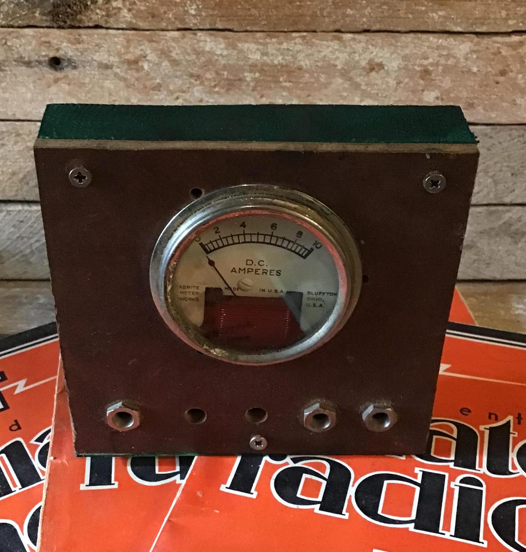 Readrite Meter Works 0 to 10 DC Amperes in Handmade Case, Classic ...