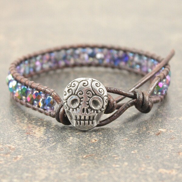 Sugar Skull Bracelet - Etsy