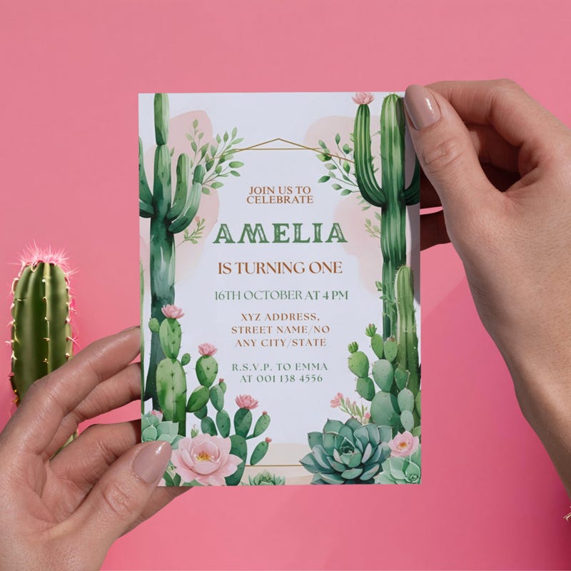 Cactus Watercolor - Etsy