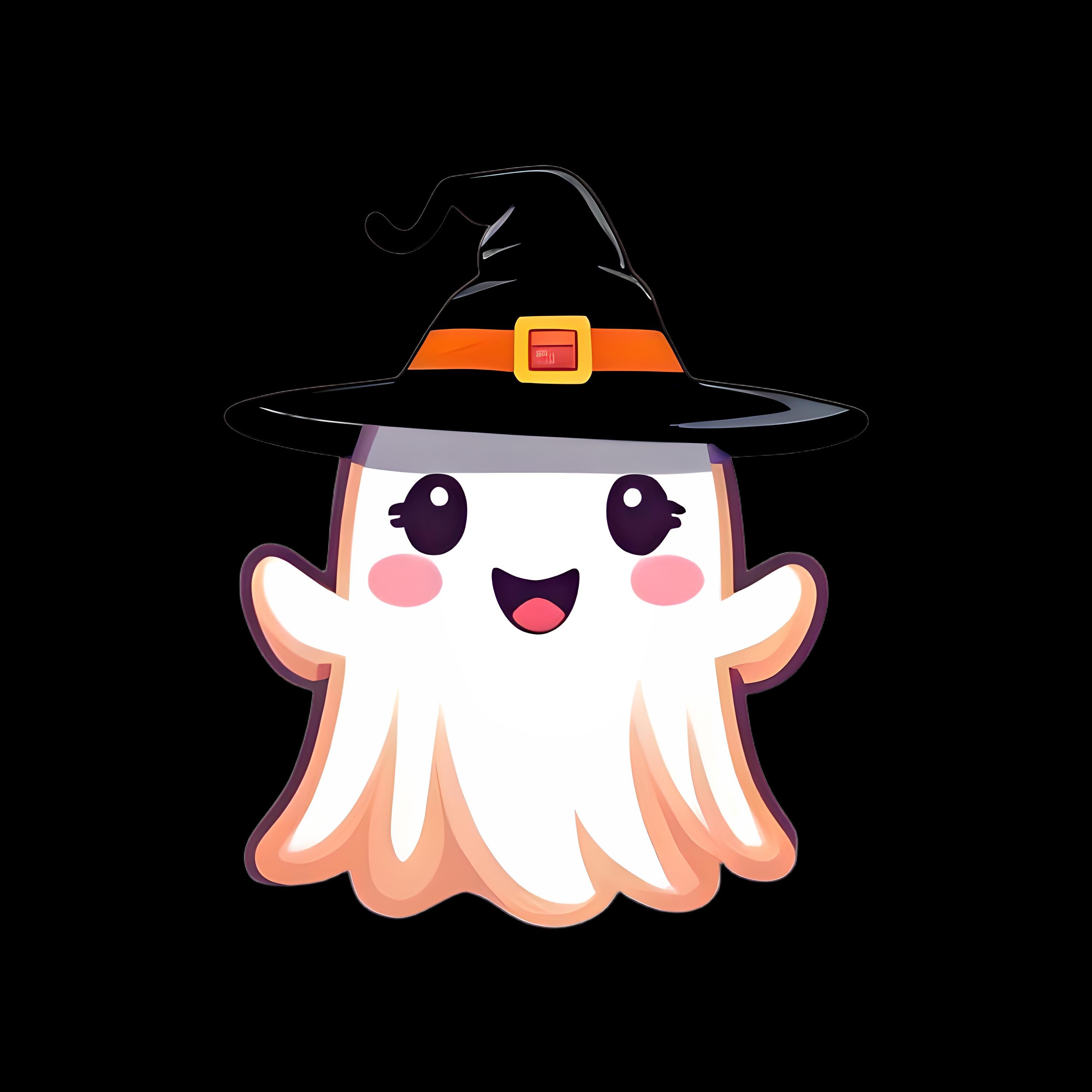 Kawaii Ghost Clipart Set, Cute Halloween Ghost PNG, Pastel Ghost ...