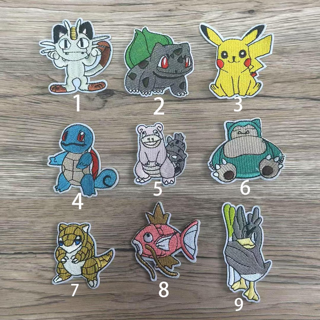 Pokemon Pikachu Pocket Monsters Ball Patch Badge Iron on Sew On,pokémon ...