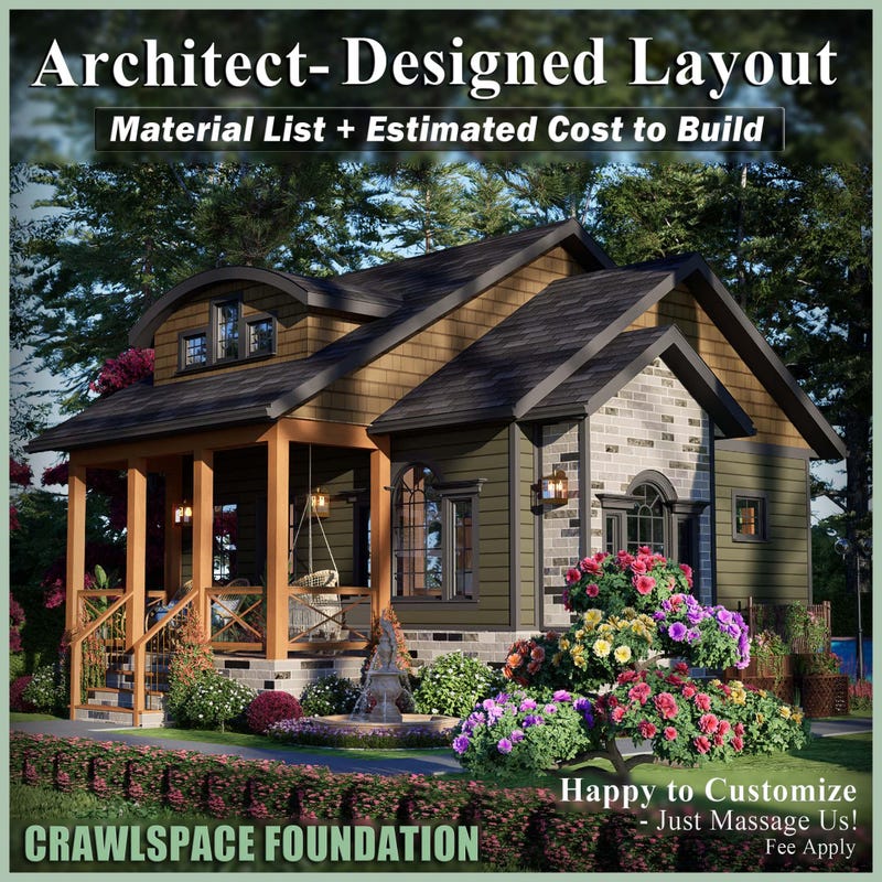 Craftsman Tiny House Plan - Etsy