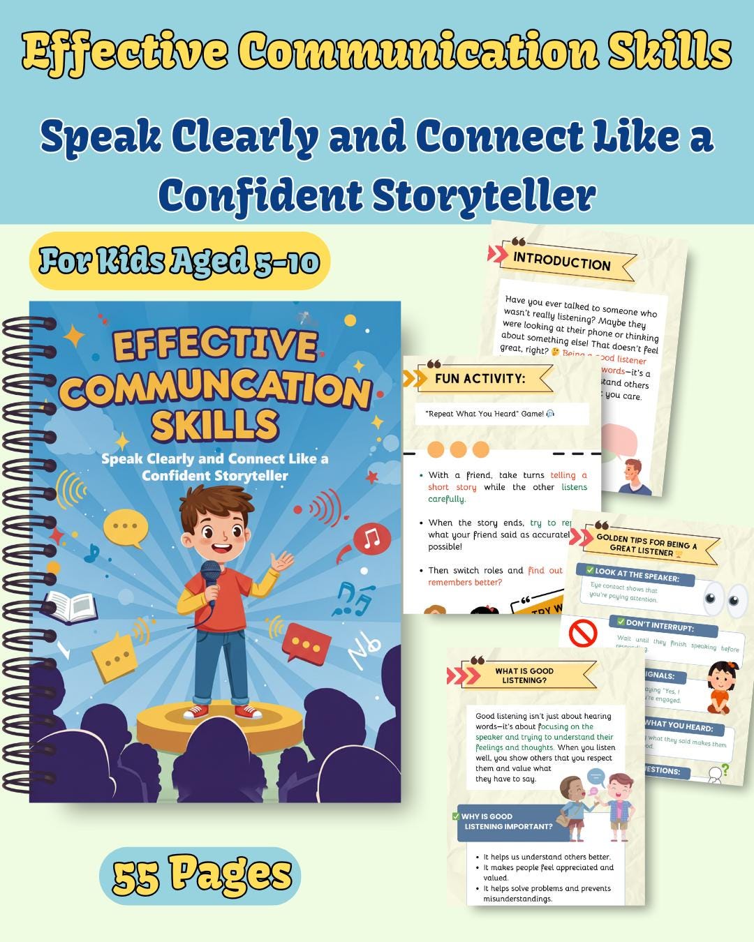 Communication Skills Workbook: Social Emotional Learning Activities ...