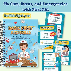First Aid for Kids Workbook | Safety Lesson Plan | Emergency ...