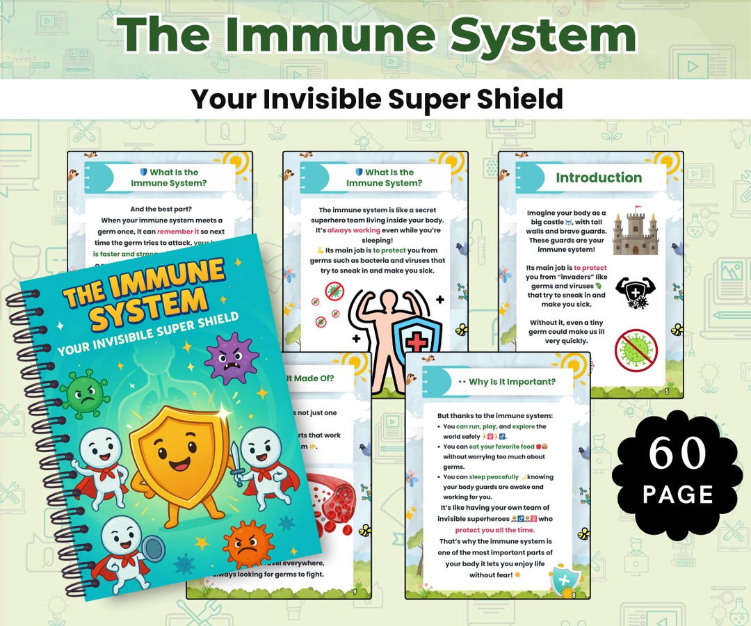 Système immunitaire des enfants | Cahier d'exercices sur les sciences ...