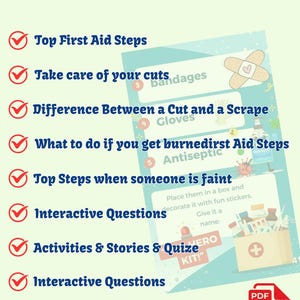 First Aid for Kids Workbook | Safety Lesson Plan | Emergency ...