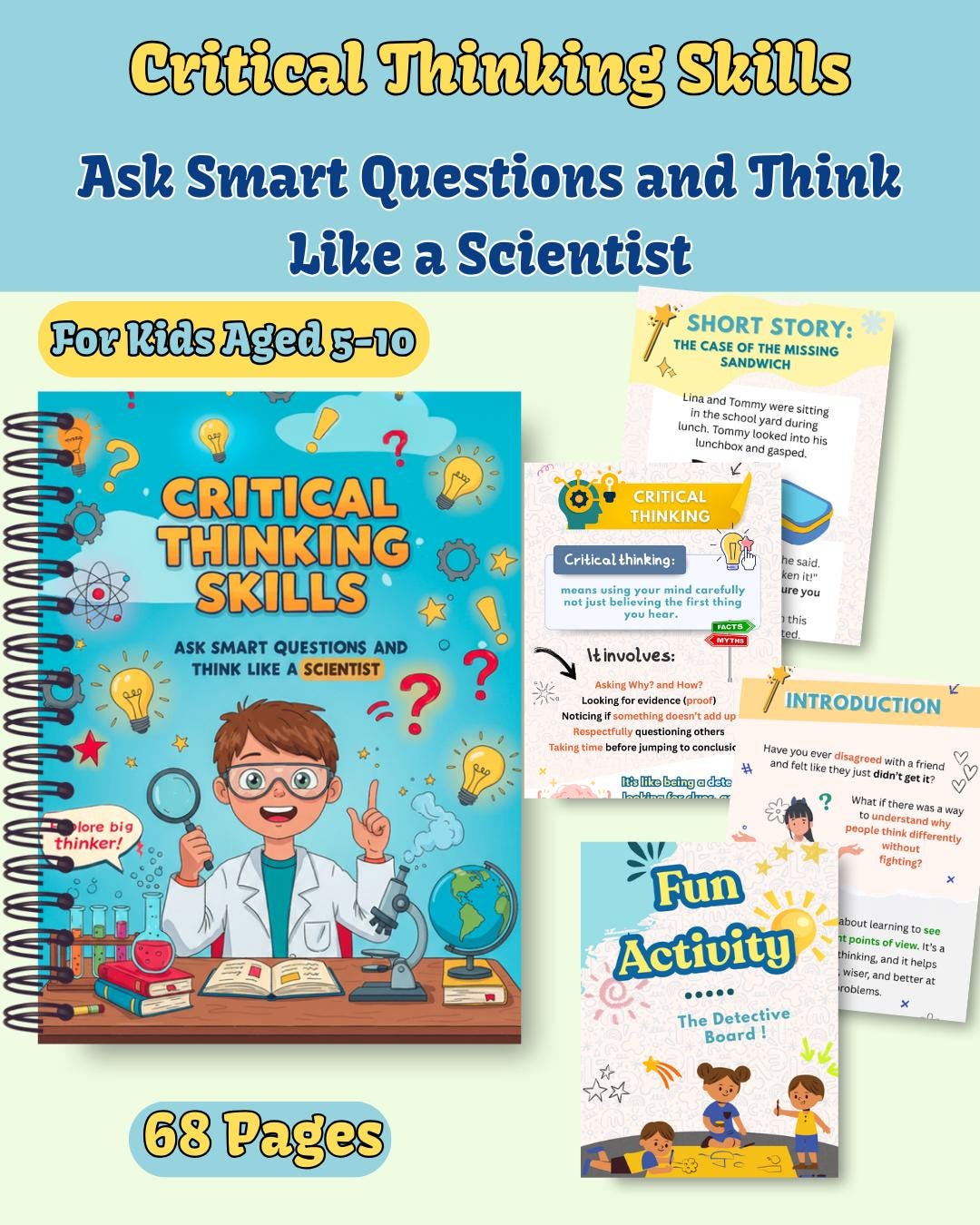 Critical Thinking Activities for Kids | Logic Puzzles Workbook ...