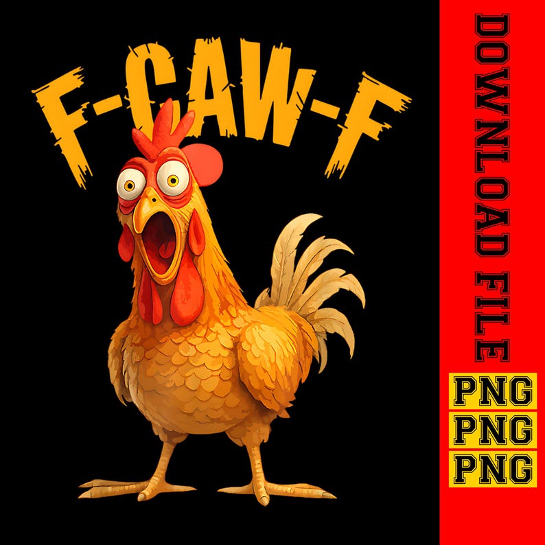 Funny Screaming Chicken PNG: Rooster Meme Clipart (digital Download) - Etsy