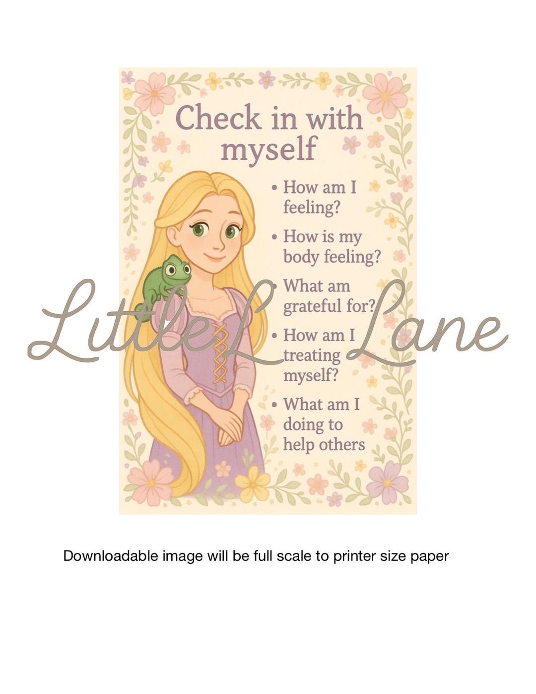 Check-in With Myself Poster,emotional Regulation Chart for Kids and ...