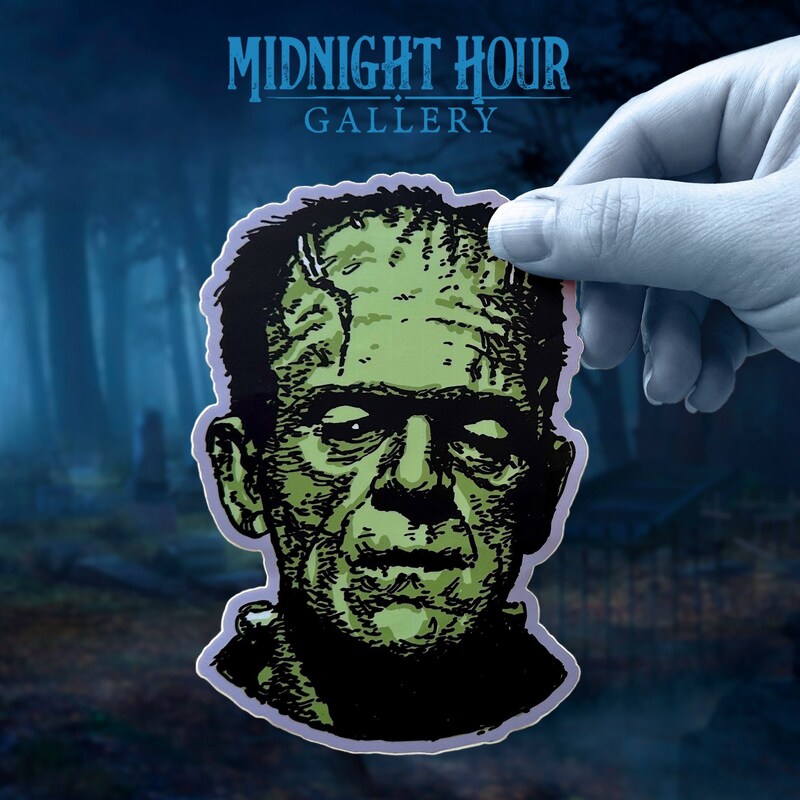 Frankenstein Window Decal - Etsy