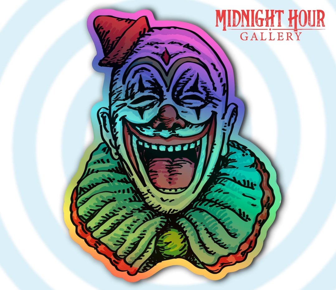 Clown Vinyl Holographic Vinyl Decal / Classic Circus Clown Sticker ...