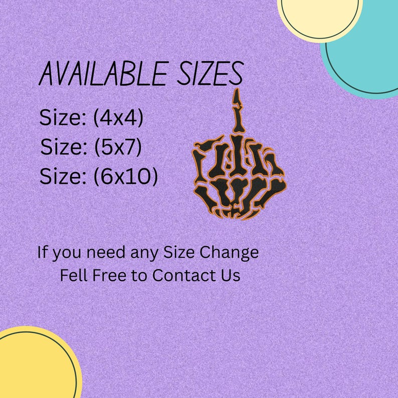 Skeleton Middle Finger Embroidery Design | Halloween Machine Embroidery ...