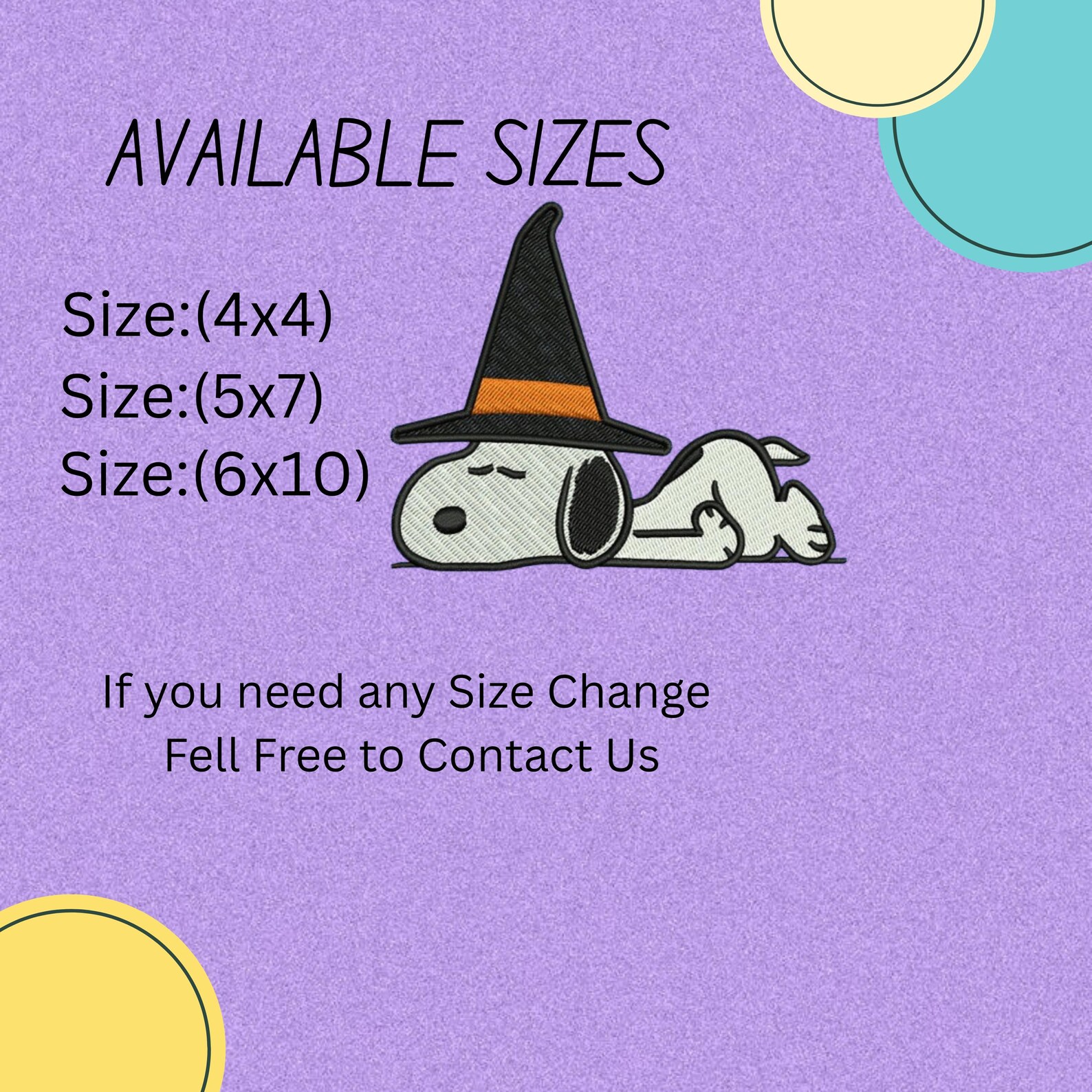Snoopy Witch Hat Embroidery Design, Peanuts Halloween Pattern (digital ...