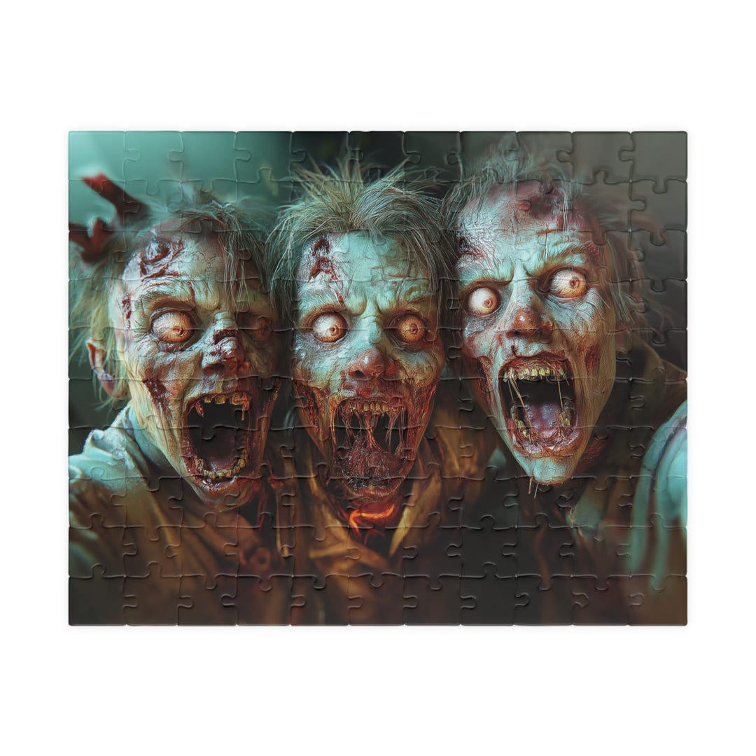 Say Brains! , Zombie Selfie (jigsaw Puzzle) - Etsy