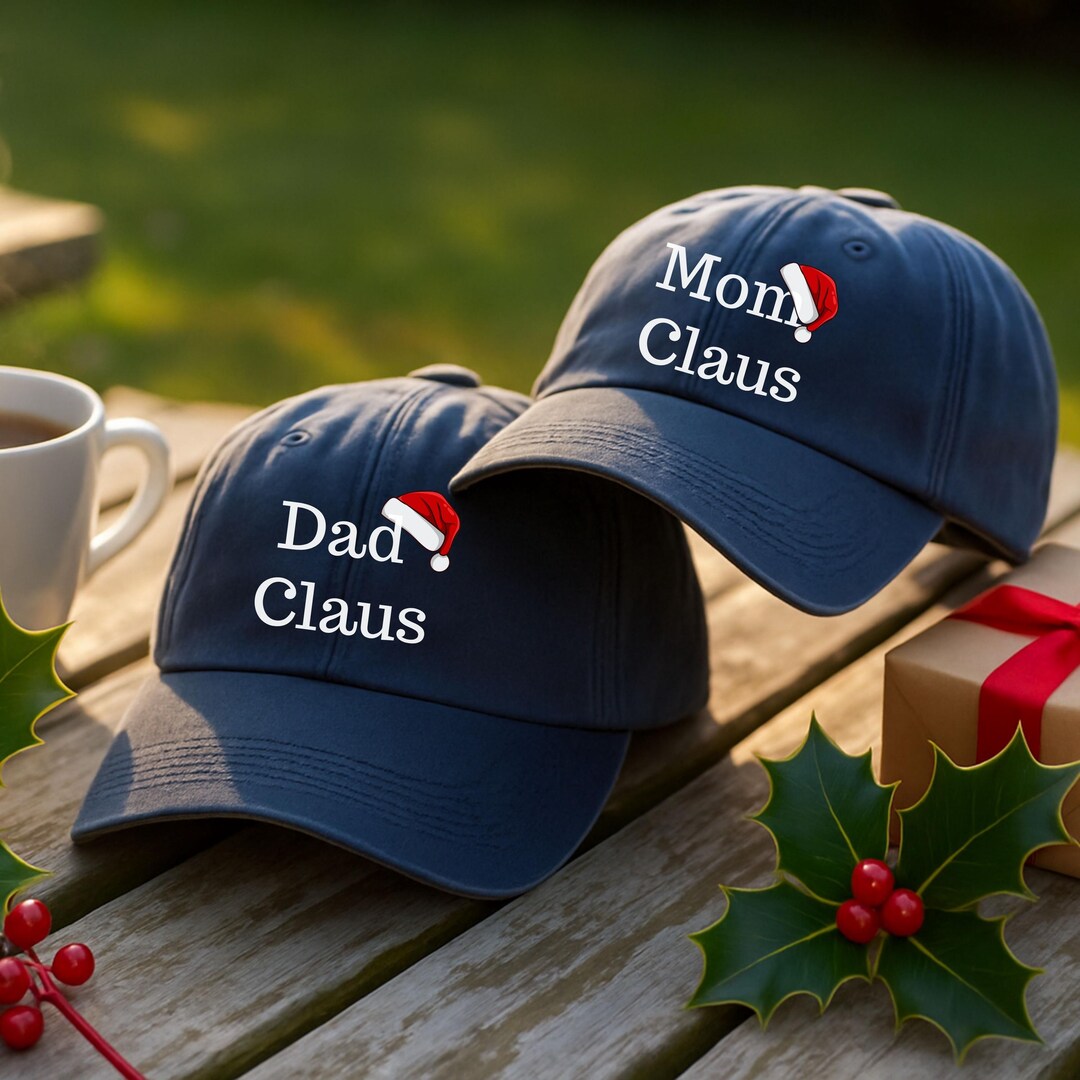 Mom and Dad Matching Dyed Cap Set: New Parent Gift - Etsy