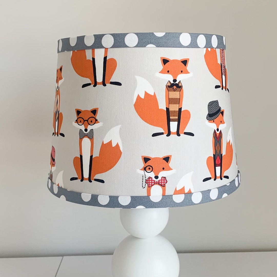 Fox Dapper Lamp Shade - Etsy