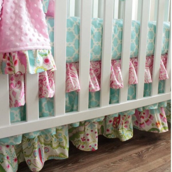 Ruffle Crib Bedding - Etsy