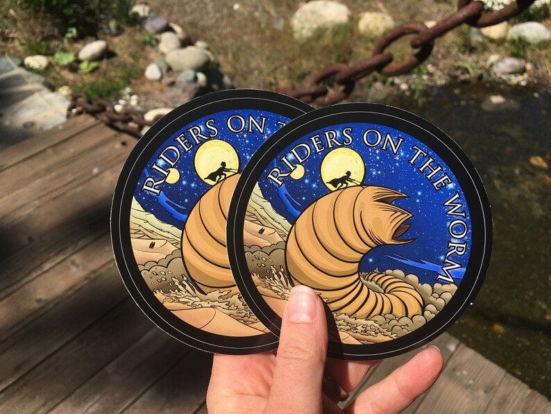 Riders on the Worm - Dune-inspired Vinyl Car Stickers - Etsy