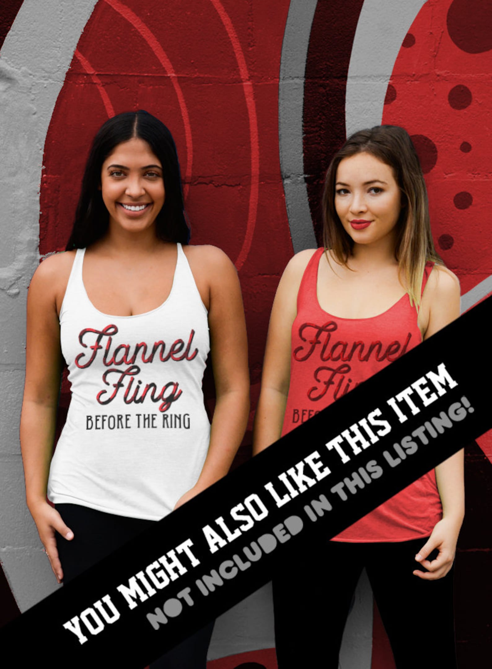 Flannel Fling Before the Ring, Custom Wine Tumbler, Buffalo Plaid ...