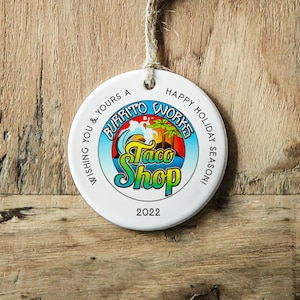 Custom Logo Christmas Ornaments - Holiday Gift for Clients ...