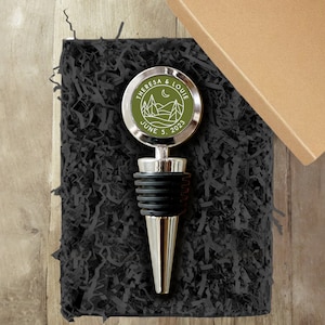 Wedding Favors - Personalized Mountain Wine Cork Stopper - Custom Wine ...