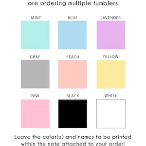 Custom Varsity Lettering Names on Tumblers - Tumbler W/ Lid and Straw ...