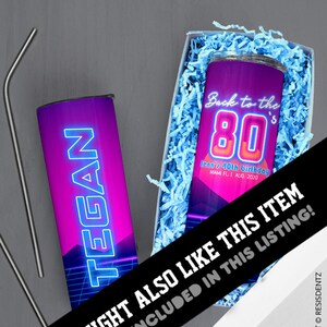Back to the 80's Party Retro Neon Can Coolers, Custom 80s and 90s Can ...