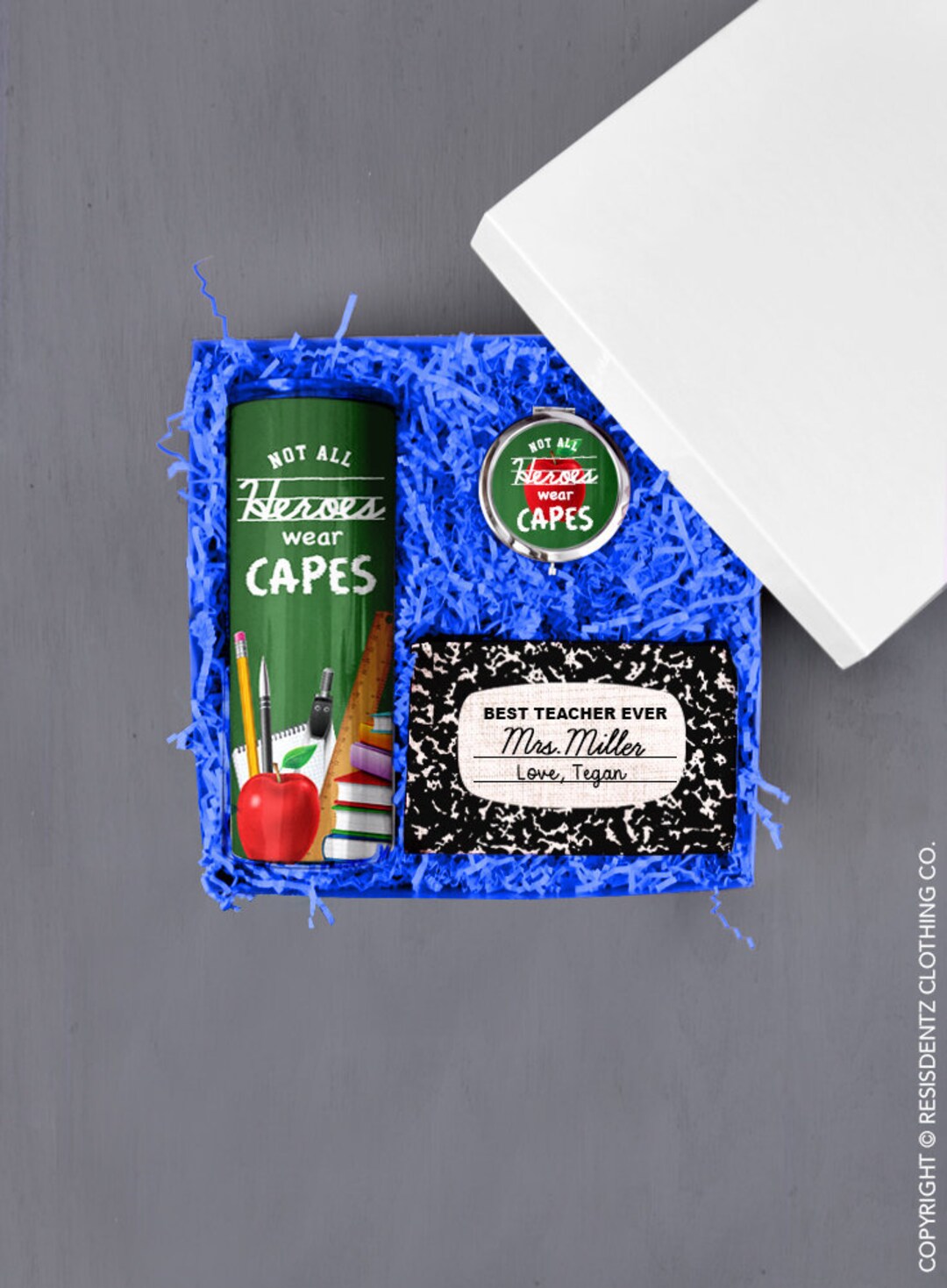 Gift for Teacher, Teacher Gift Box Set, Custom Gift for Teacher, Pouch ...