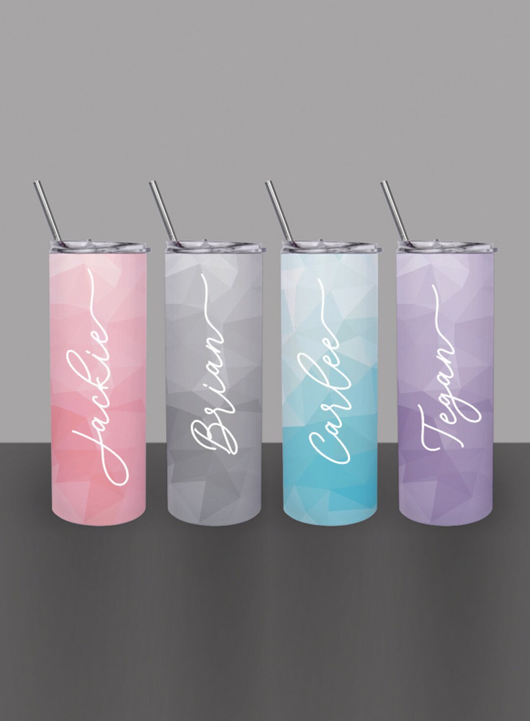 Geometric Bachelorette Party Tumbler, Personalized Bridesmaid Gift - Etsy