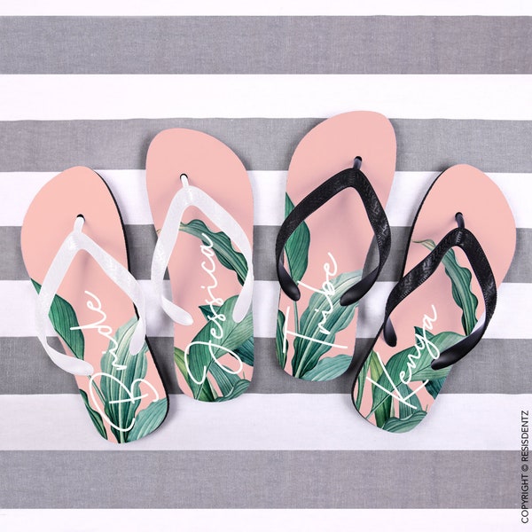 Bride Flip Flops - Etsy