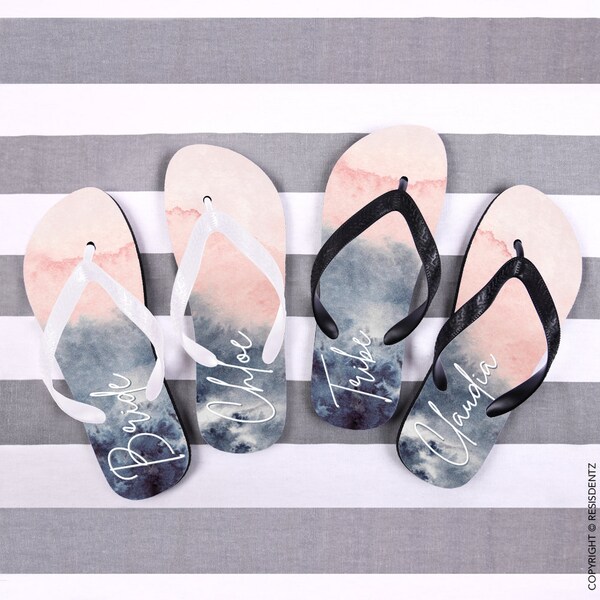 Bride Flip Flops - Etsy