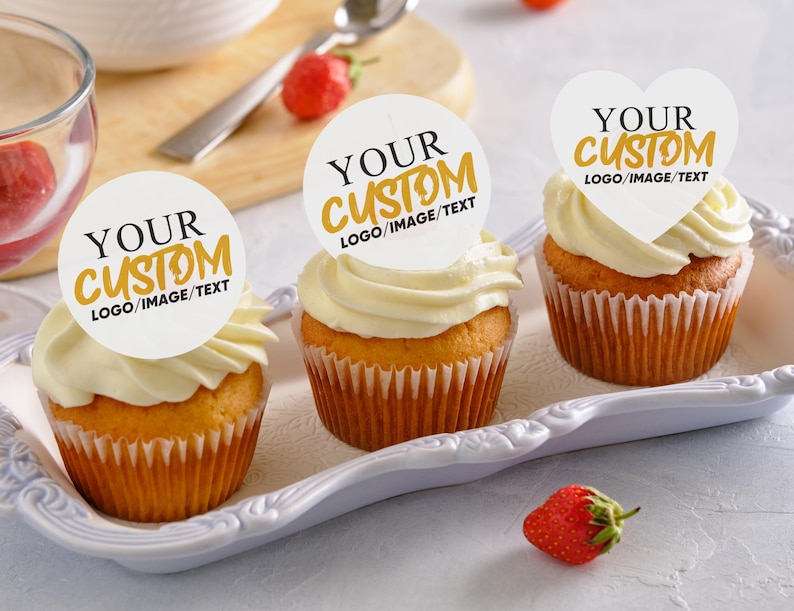 Edible Drink Toppers With Logo for Garnish Lovers Events/custom Photo ...