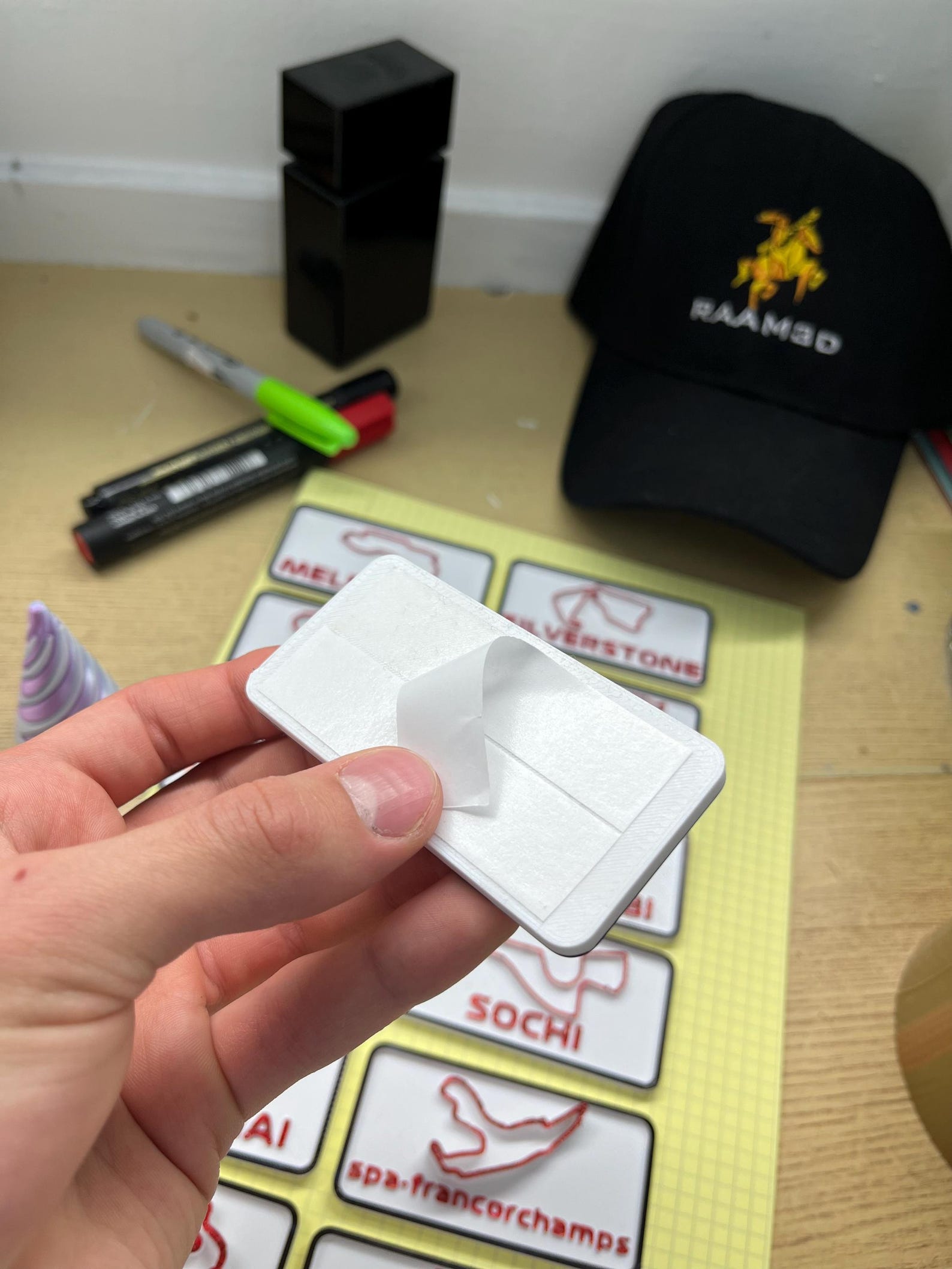 Custom 3D Printed F1 Circuit Map Sticker With Elevation Track Detail ...