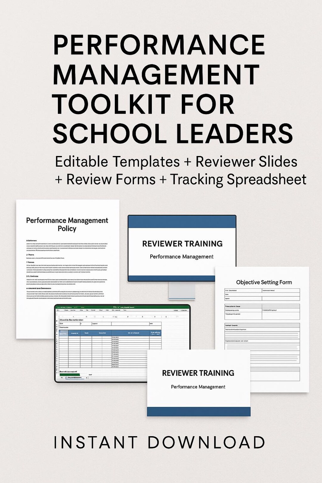 Performance Management Toolkit for Headteachers | Editable Templates ...