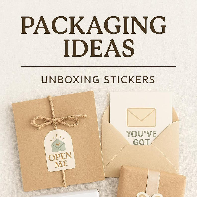 Open Me Sticker Clipart | Unboxing Labels PNG SVG for Small Business ...