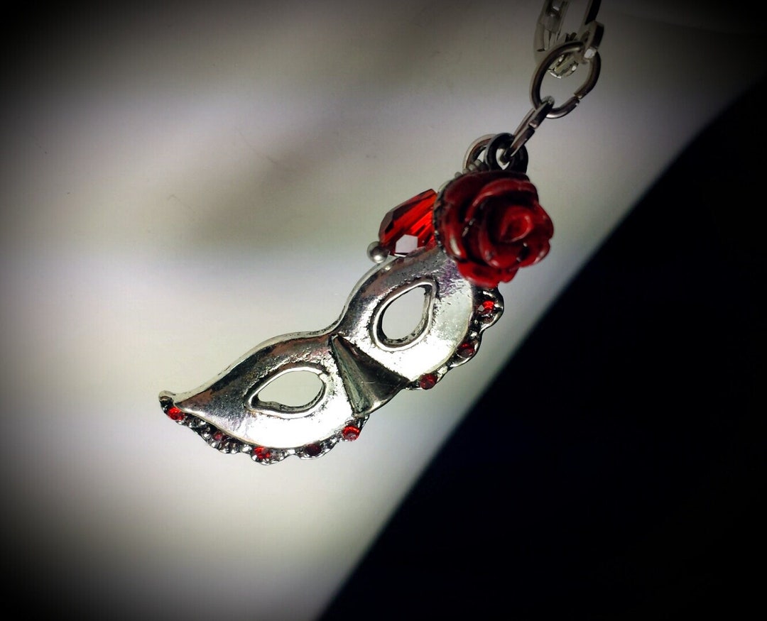 Phantom of the Opera Victorian Earrings, Blood Red Rose, Scarlet Red ...
