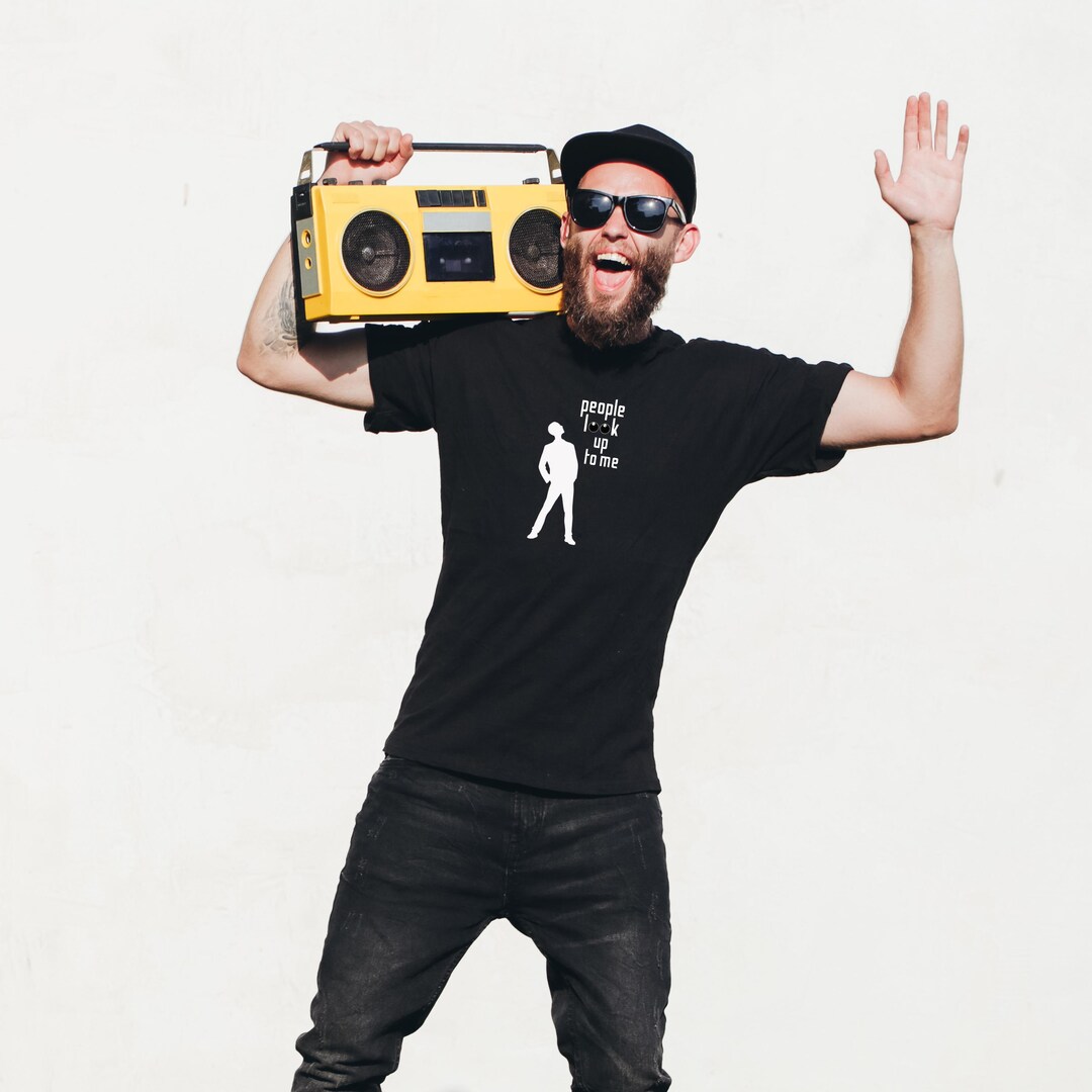 People Look up to Me Tall Humor T Shirt Mens T-shirt Tall Gift Height ...