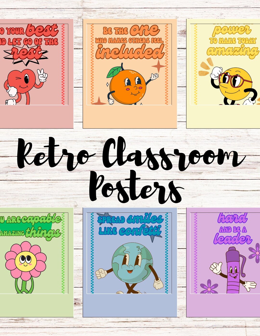 Retro Classroom Posters - Etsy