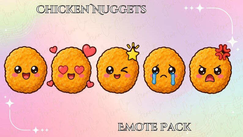 Chicken Nugget Emotes | 10 Pack - Etsy