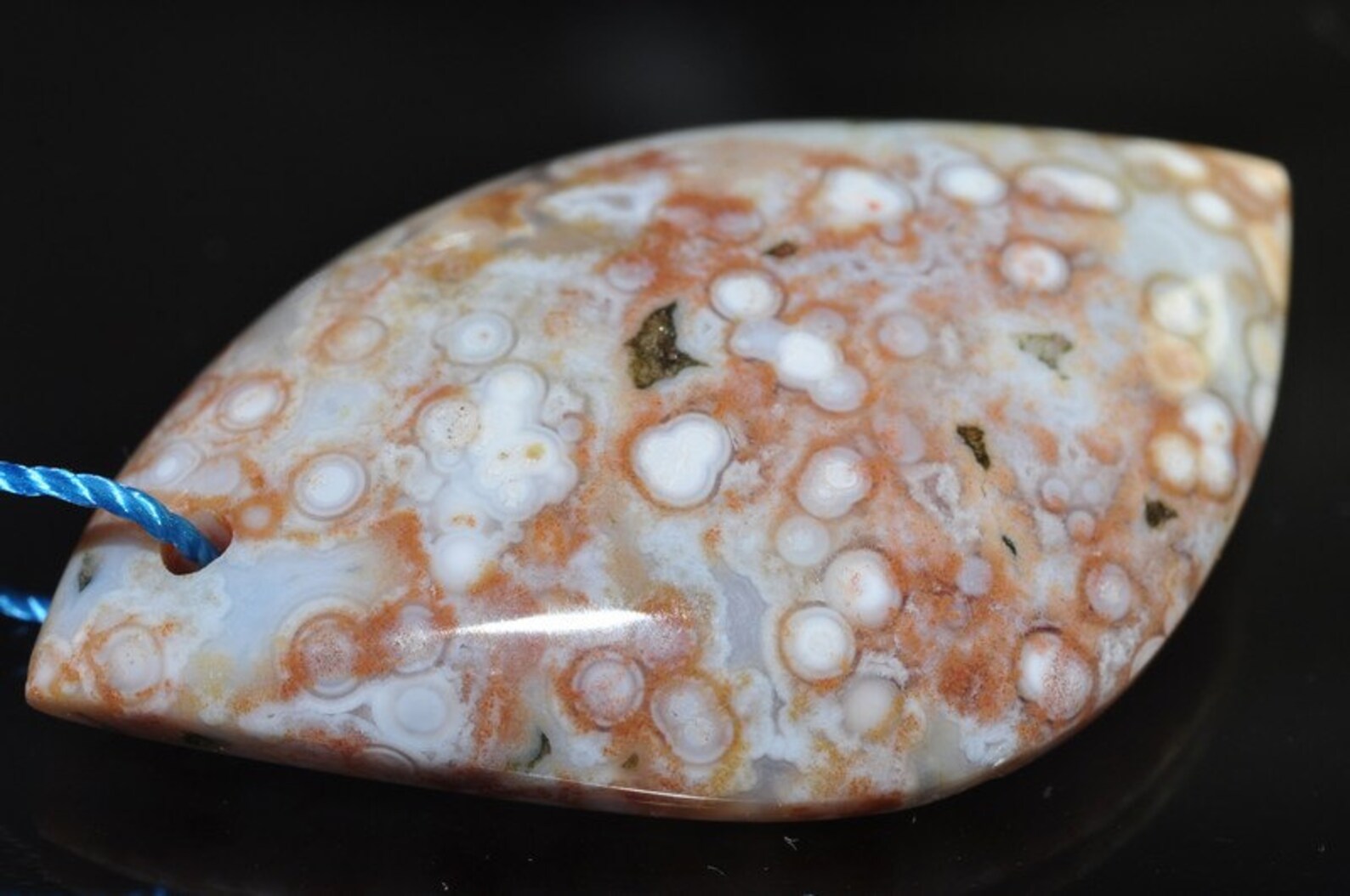 23x46x6mm Madagascar Oolitic OCEAN JASPER Large Designer-cut - Etsy India