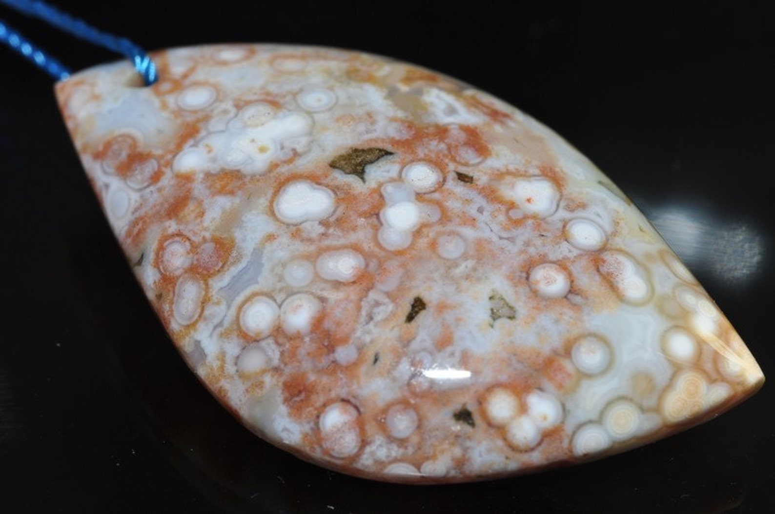 23x46x6mm Madagascar Oolitic OCEAN JASPER Large Designer-cut - Etsy India