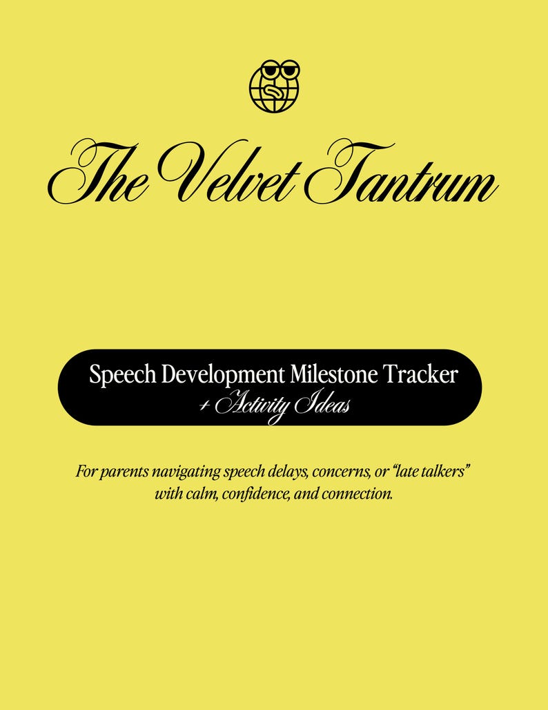 Speech Development Milestone Tracker + Activity | Printable Speech ...