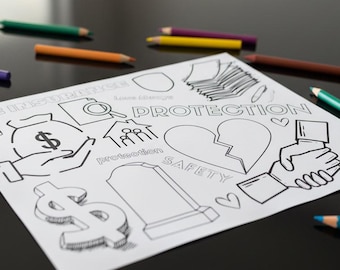 insurance coloring sheets