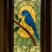 Blue Bird Stained Glass Pattern PDF – Printable Numbered Template for ...