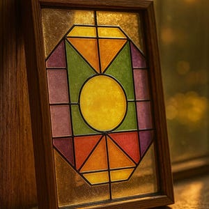 Geometric Stained Glass Pattern PDF – Octagon Shape Printable Template ...