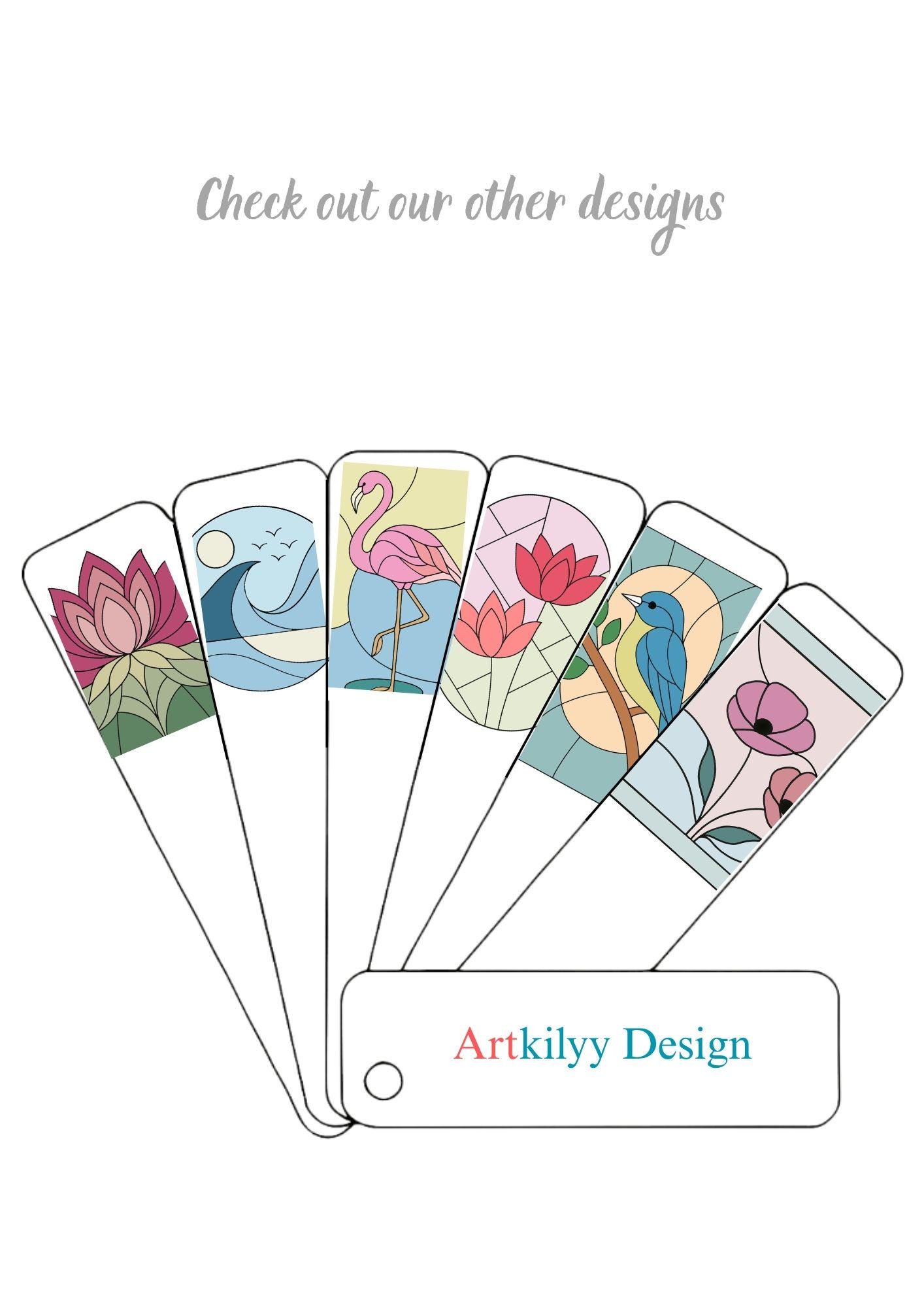 Blue Bird Stained Glass Pattern PDF – Printable Numbered Template for ...
