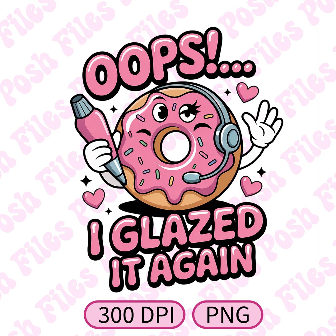 Funny Donut Kawaii Clipart, Bakery Humor PNG (digital Download) - Etsy