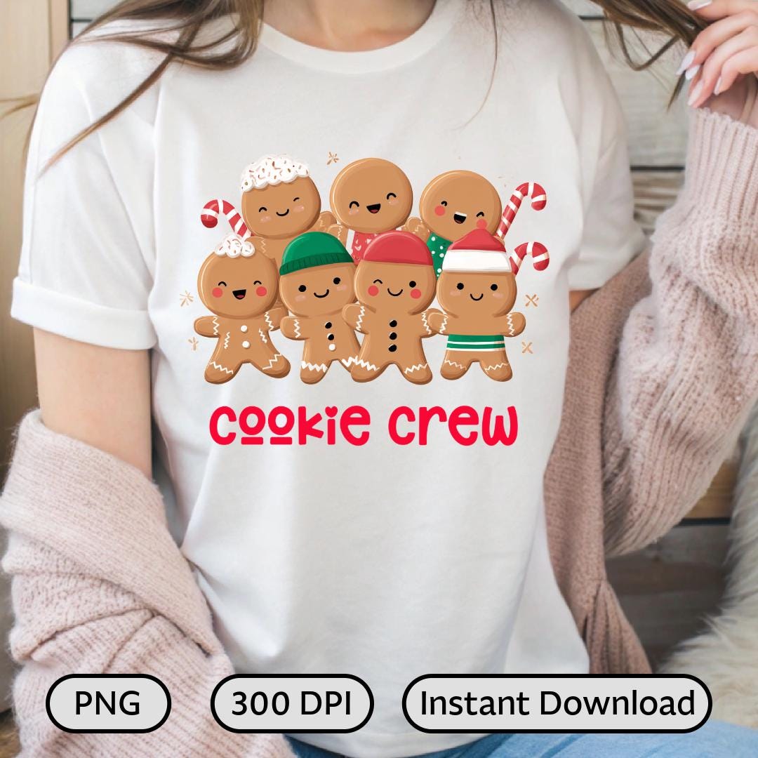 Gingerbread Family Christmas PNG – Cute Cookie Clipart Set ...